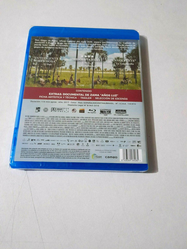 Blu-ray "Zama" Sealed Lucrecia Martel Daniel Gimenez Cacho Lola Dueña ...