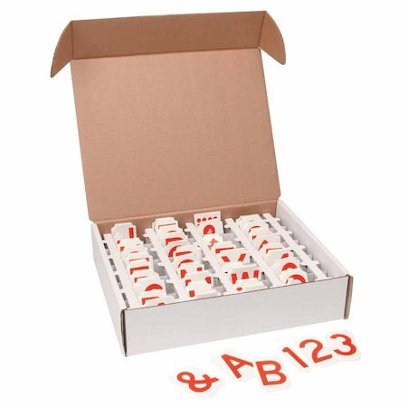 BRADY 175397 Quik-Align Assorted Numbers, Letters & Punctuation 4 in ...