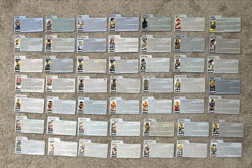 GI Joe Lot (48) Cards All Vintage 1980's Filecards Super Trooper Flint ...