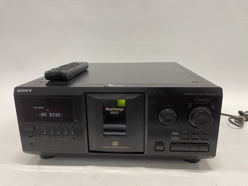Sony CDP-CX355 300 Disc CD Changer Player w/ NEW BELTS & REMOTE ...