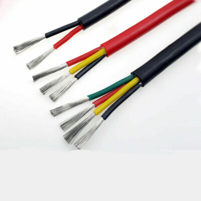 Electrical Flex Cable 2 3 4 5 6 Core Silicone Rubber Wire Tinned Copper ...