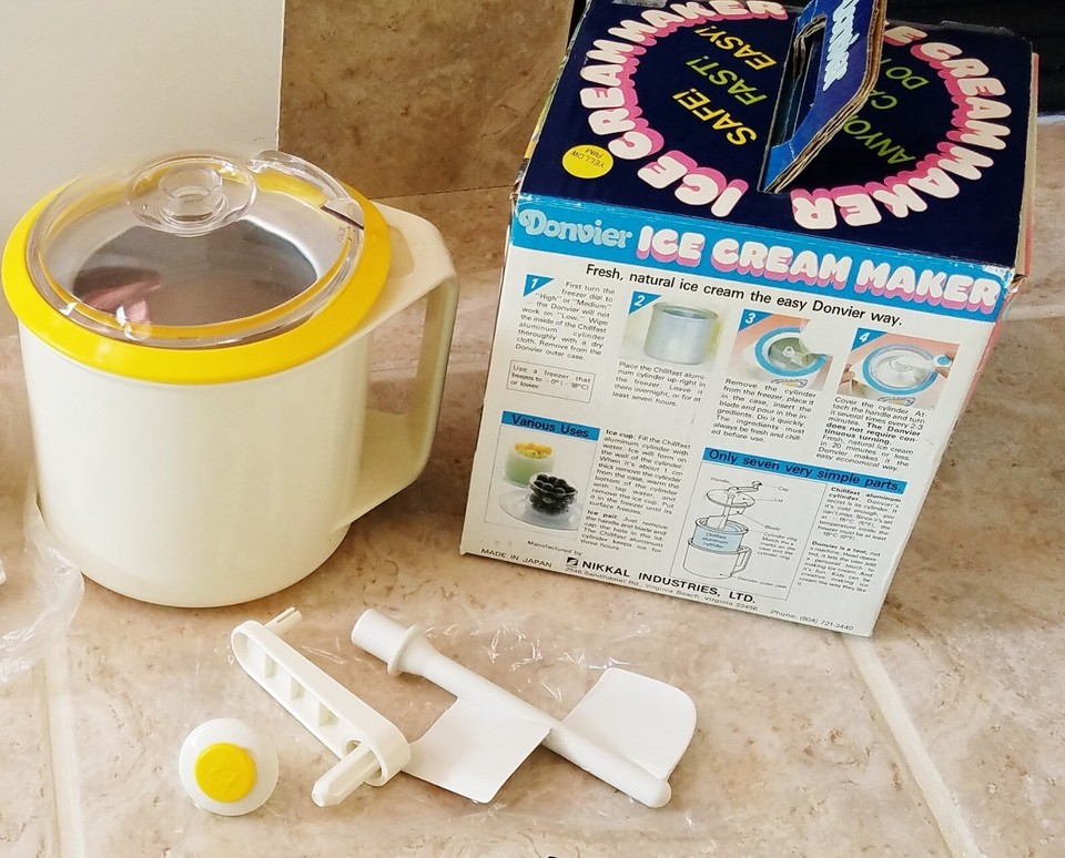 Vintage Donvier Chillfast Manual Ice Cream Maker 1 Pint | eBay