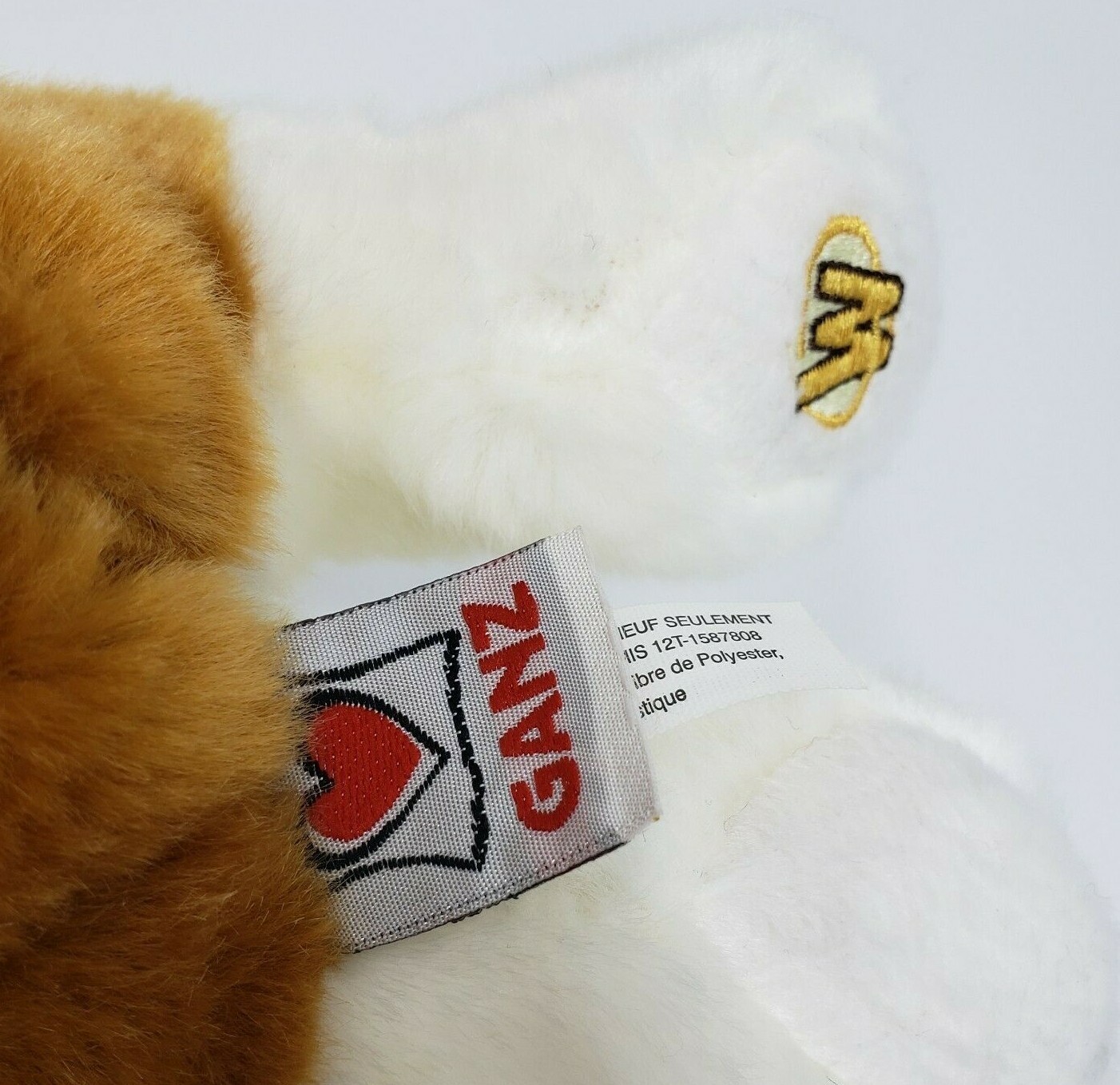 GANZ WEBKINZ SIGNATURE LYING BEAGLE PUPPY DOG STUFFED ANIMAL PLUSH TOY ...