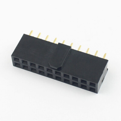 10Pcs 2.54mm Pitch 2x10 20 Pin Female Header Strip Connector Polarizing ...