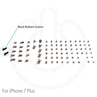Complete Screw Set Replacement for iPhone 7 PLUS 5.5" With 2 Black ...
