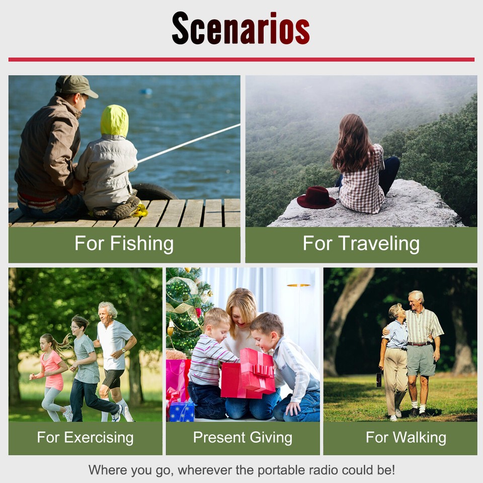 TR602 Portable Radio,FM/AM Rechargeable Digital Stereo Radio With ...