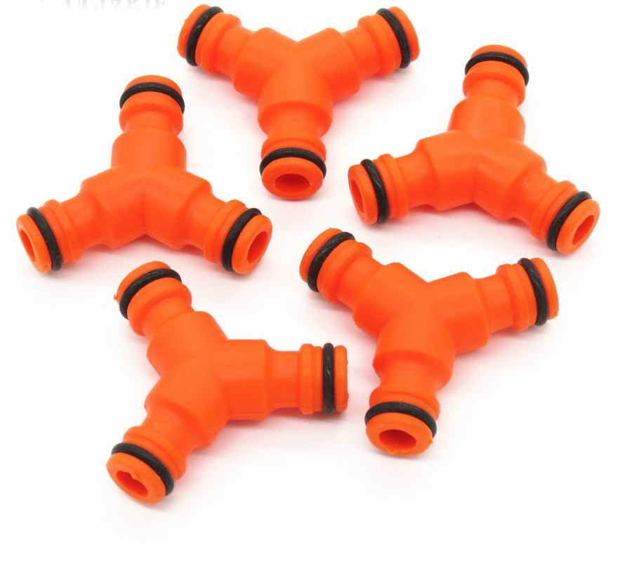 Three-way Coupling Hose Connector Garden Watering Triple Male ...