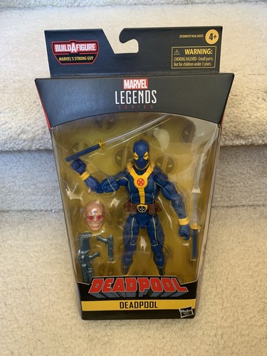 Marvel Legends Deadpool 6” Blue & Yellow X-men Suit Strong Guy BAF ...