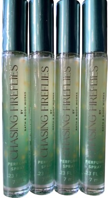 4 (FOUR) mini CHASING FIREFLIES .23oz travel PERFUME Spray Bath & Body ...