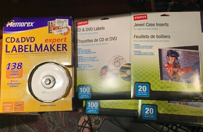 CD, DVD & Disk Labels - Memorex Jewel Case Inserts