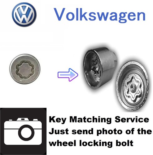 Volkswagen VW Security Master Locking Lock Wheel Nut Key Bolt Match ...