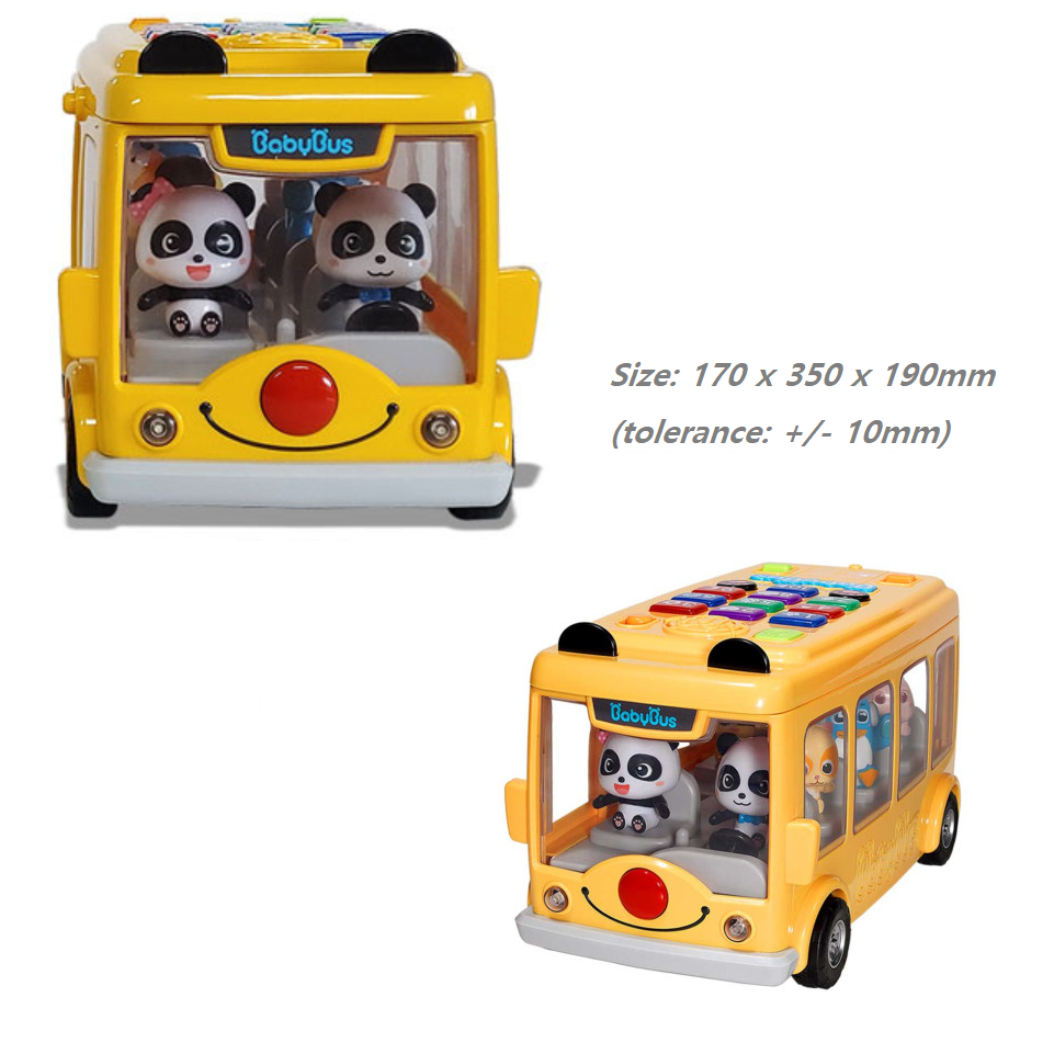 BabyBus Panda DX Learning Bus LED Sound Melody Kids Toy ( Korean ...