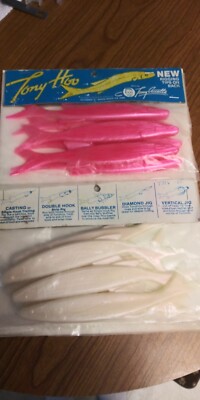Tony Accetta JUMBO Jelly- SALT TROLLING VINTAGE LURE WHITE/Pink 7" | eBay