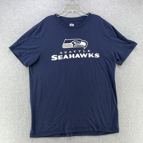 NFL Team Apparel T Shirt XL X-Large Seattle Seahawks Graphic Logo Navy ...
