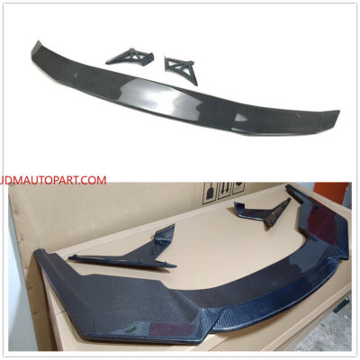 CARBON FIBER REAR SPOILER WING FRONT LIP FOR LAMBORGHINI HURACAN LP580 ...