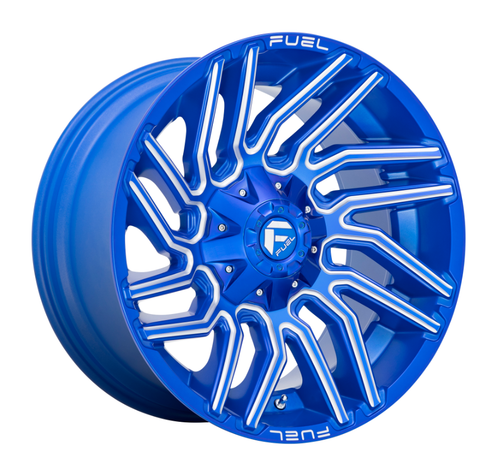 FUEL Typhoon 22X12 6X135/6X139.7 Offset -44 Anodized Blue Milled ...