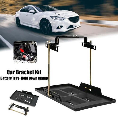 Universal Automotive Battery Mount Iron Base Plate Secure Fastening ...