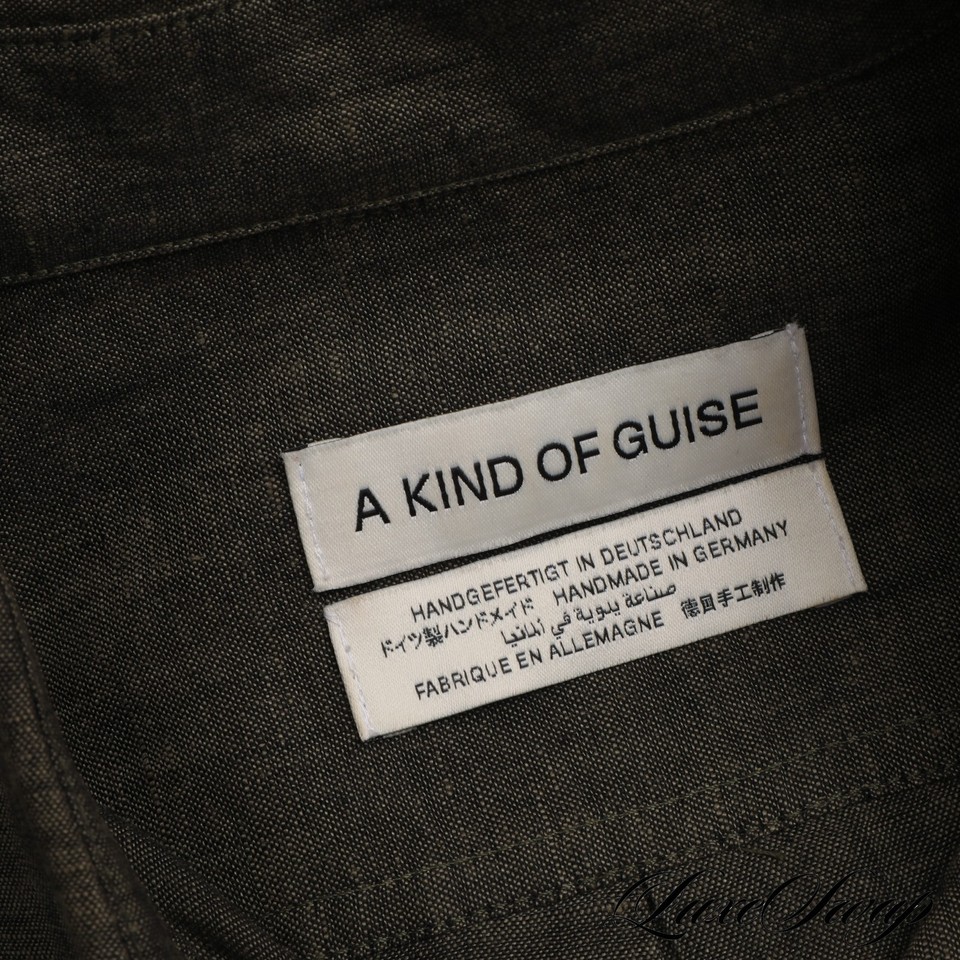 A Kind Of Guise Hand Made Germany 100% Linen Jungle Green 2 Pocket ...