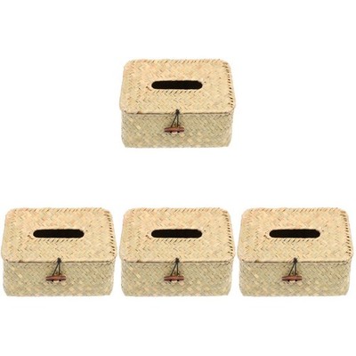 4 Pack Paper Dispenser Tissue Holder Dispensers for Facial Tissues ...