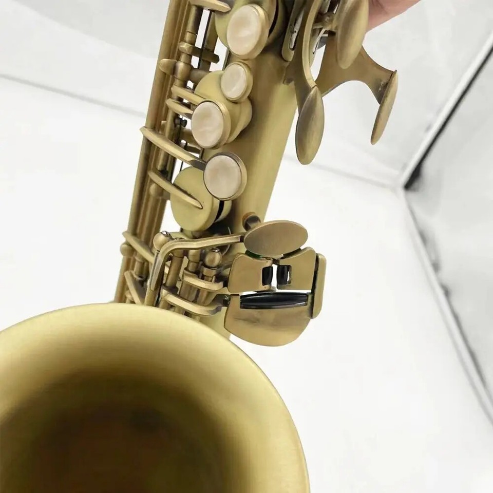 Retro classic 54 double rib Alto saxophone antique copper frosted craft ...