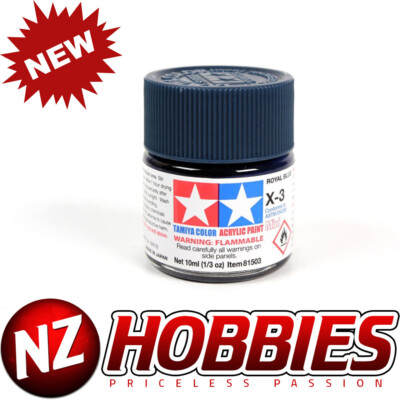 Tamiya TAM81503 Acrylic Mini X3, Royal Blue | eBay
