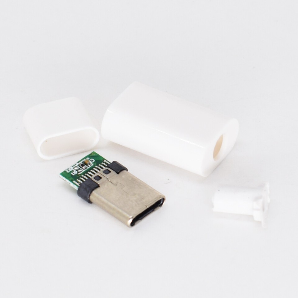 10sets USB 3.1 Type C USB C Male Plug DIY Connector Solder Housing ...