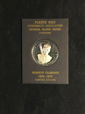 1972 Roberto Clemente Puerto Rico Commemorative Coin | eBay