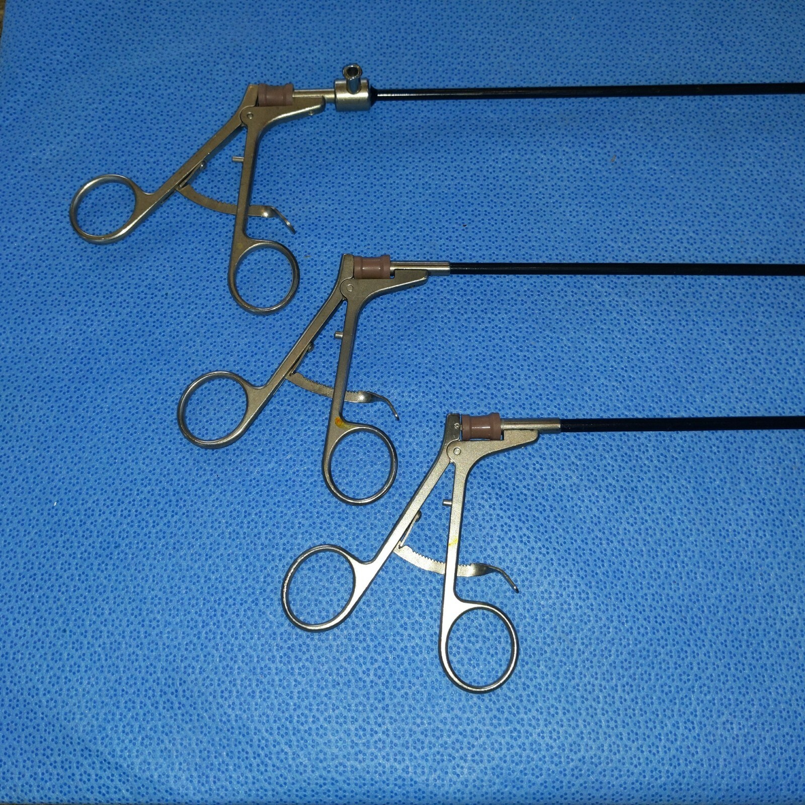 Lot of 3 Olympus Surgical Laparoscopic 5mm 33cm Grasping Forceps C0036 ...