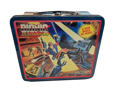 2009 Bionic Commando Vintage Metal Lunch Box Capcom “A New Breed Of ...