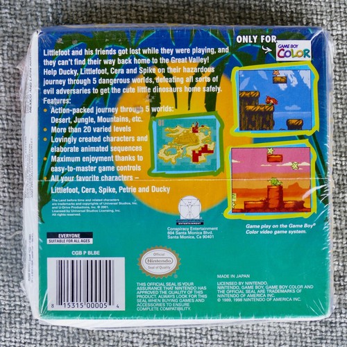 Land Before Time (Nintendo Game Boy Color, 2001) for sale online | eBay
