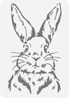 6.5"x10" Clear Plastic Stencil - Bunny Rabbit (RE239)***** | eBay