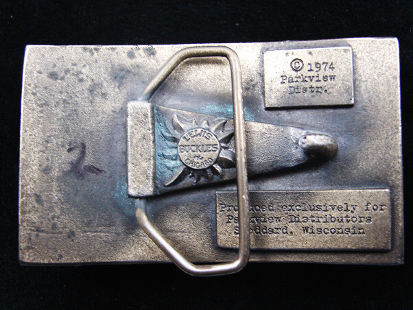 RD15123 VINTAGE 1974 **PRIVATE PILOT** AVIATION BRASSTONE BELT BUCKLE ...