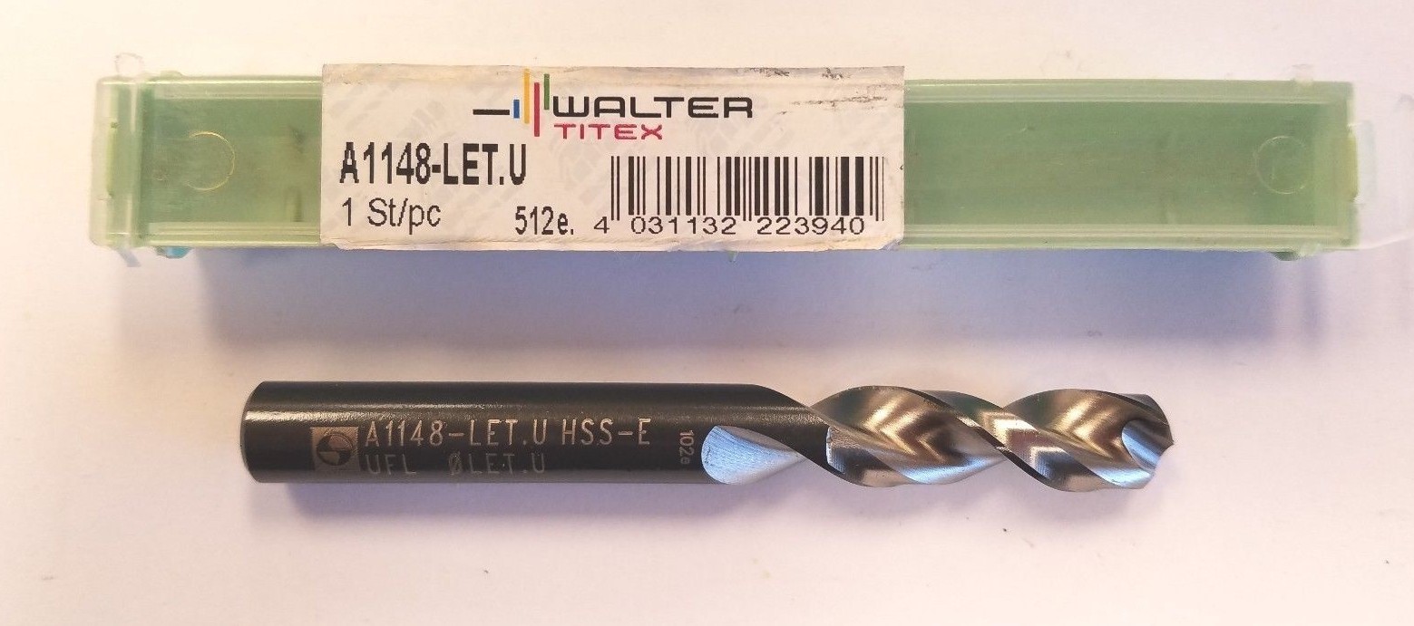 Screw Machine Drill Bit 130° Point Angle HSS Walter-Titex A1148-Let- U ...