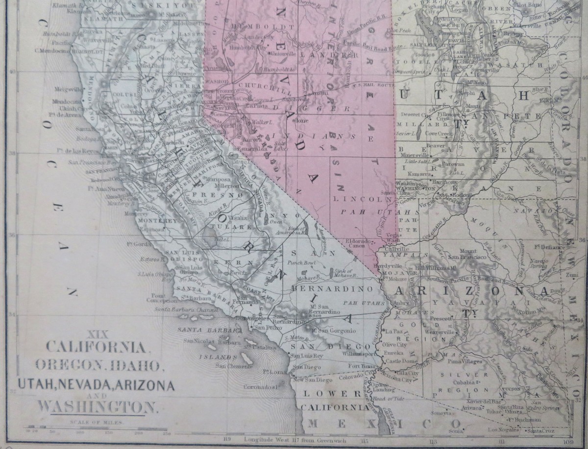 West Coast California Oregon Washington Map When The West Coast Was
