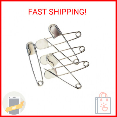 Erewa 6 Pack Large Safety Pins, 5 Inches Heavy Duty Stainless Steel ...