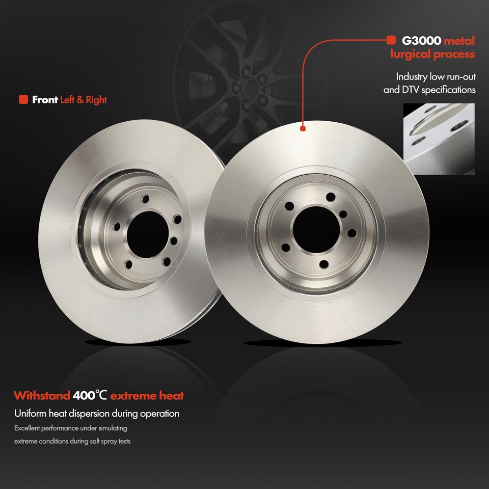 Brake Discs & Brake Pads Front 348mm for BMW 3 Series X1 E84 E90 E91 ...