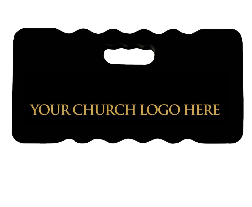 Personalised Church Kneeling Pad with your logo- Black Church Foam Pad ...
