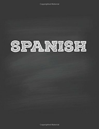 Spanish Notebook : Single Subject Notebook for School Students, Wide ...