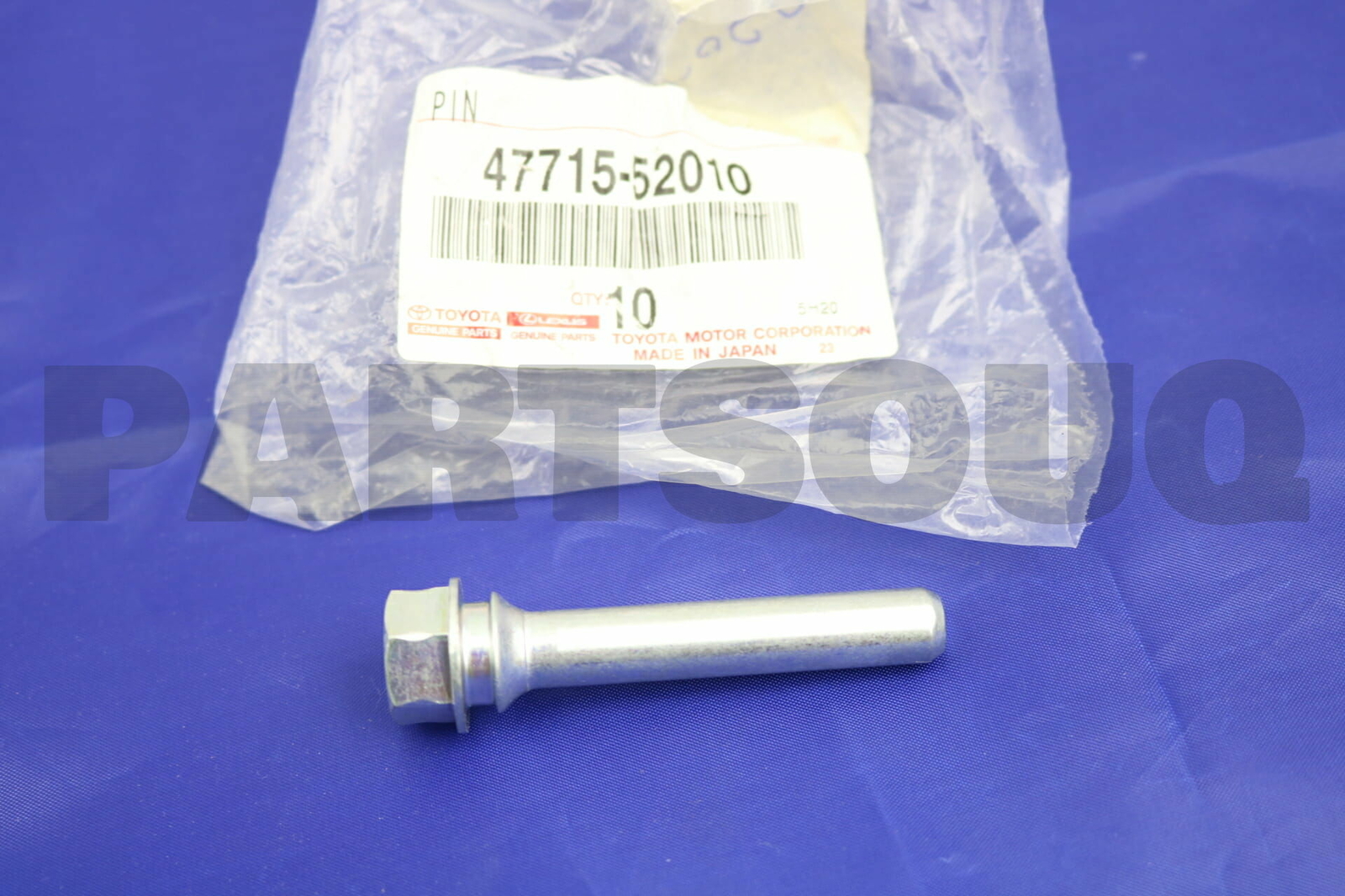 4771552010 Genuine Toyota PIN, CYLINDER SLIDE(FOR REAR DISC BRAKE ...