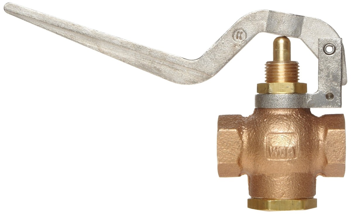 Kingston Valves Air Lever Valve, 1/4" FPT, Squeeze Lever Handle