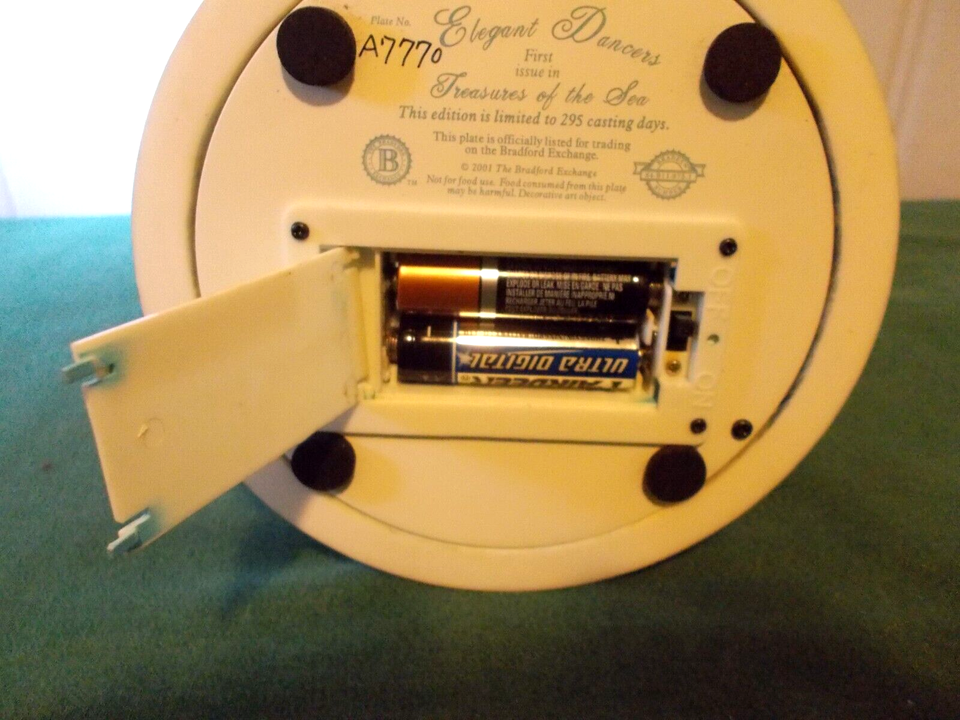 BRADFORD EXCHANGE ELEGANT DANCERS LIGHT UP DOLPHIN DISPLAY PLATE ...