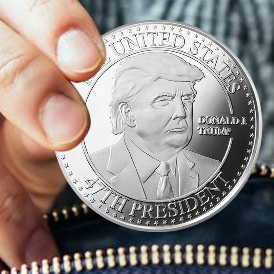 1 Troy Oz Trump 47th President .999 Fine Silver Round Souvenir Coin | eBay