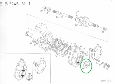Oil seal front axle für Kubota 35 x 52/64 x 12 mm Vergl.Nr. AE2074E ...