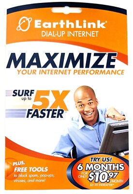 "Maximize" EarthLink Collectible / Install Disc, Vintage ISP Sign-up CD ...