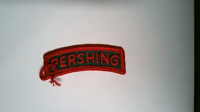 MILITARY PATCH SEW ON FOR UNIFORM US ARMY TAB PERSHING RED | eBay