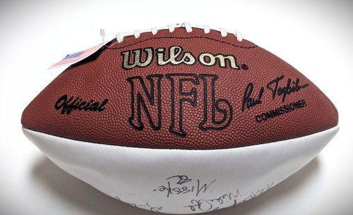 Autographed Official Wilson Football Multiple Signatures **Read ...