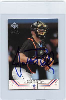 2002 Upper Deck #34 Jason Phillips Mets Signed Auto *J1540 | eBay