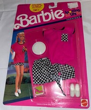 on Card Barbie Sporting Life Fashions Checkers Outfit Set 777 Mattel ...
