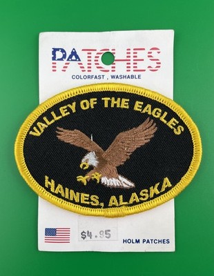 Vintage Valley Of The Eagles Haines, Alaska Iron-on Patch Holm Patches ...