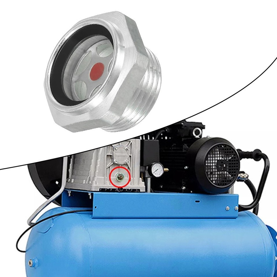 Air Compressor Oil Sight Glass Air Compressor Oil Level Gauge Clear ...